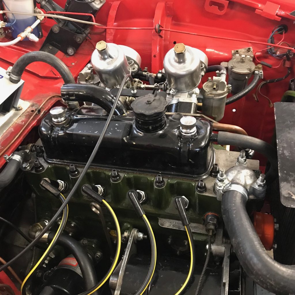 Rebuilt 1293cc race engine installed in Austin A40 – CCK Historic