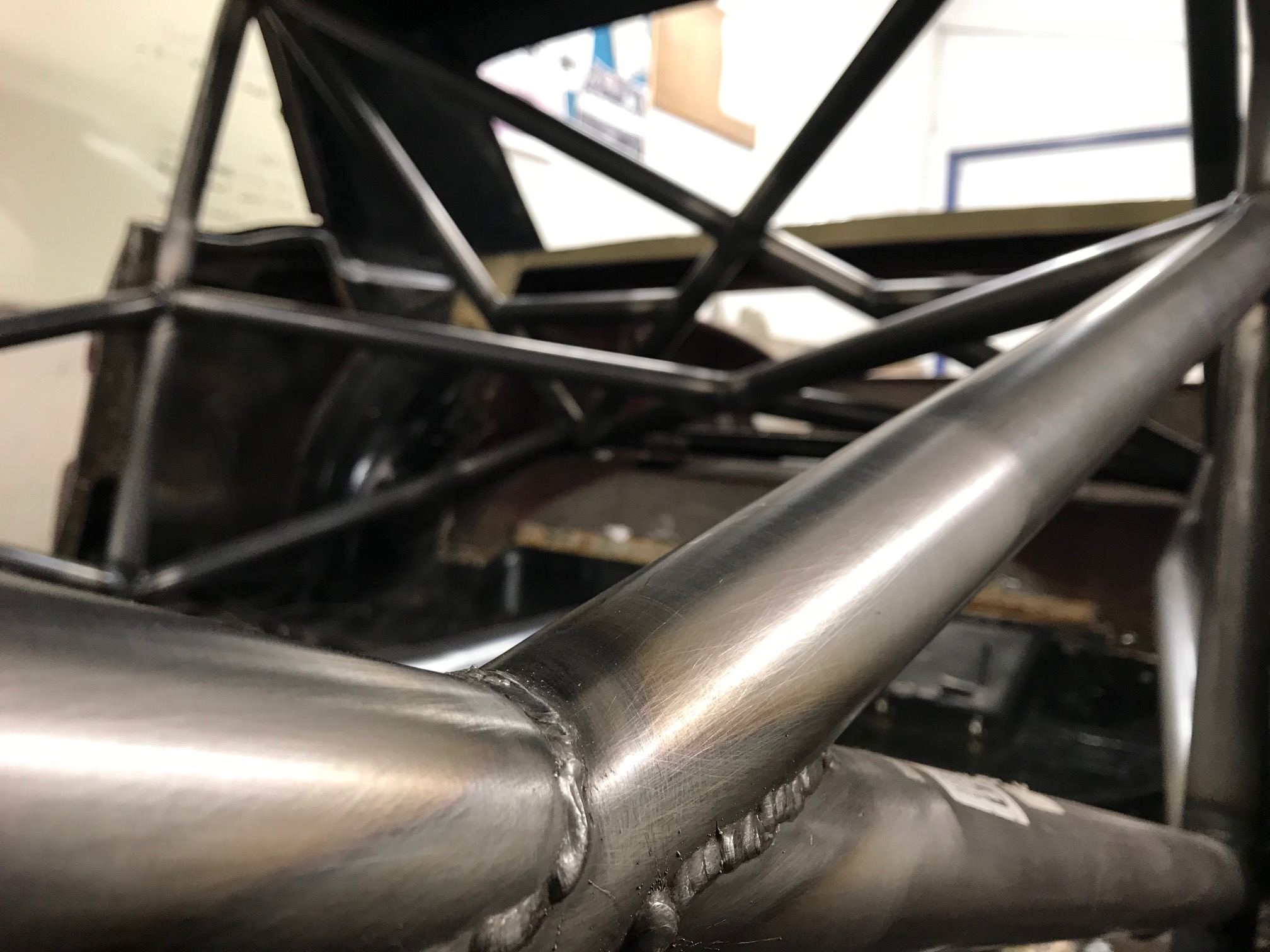 Custom Cages roll cage and seam welding for FIA ’65 Mustang race car ...