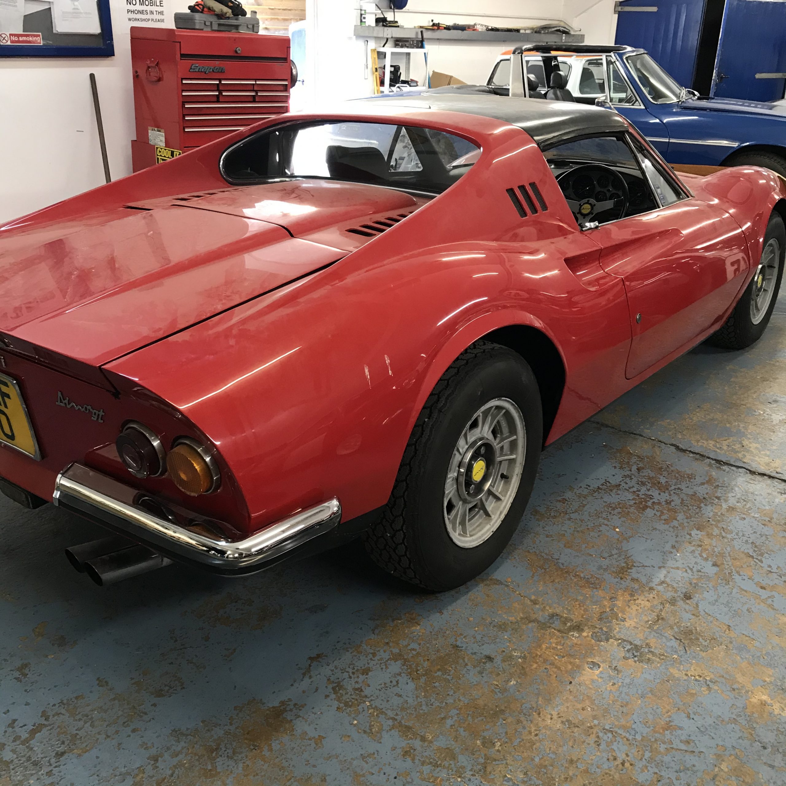 Ferrari Dino 246 service and fuel tank replacement – CCK Historic